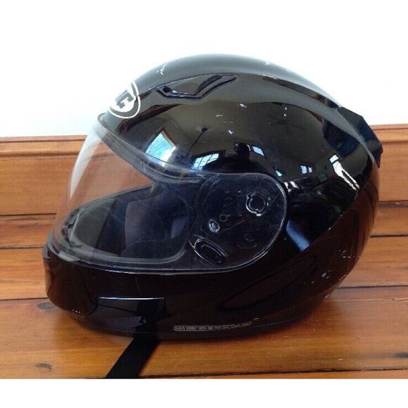 HJC Helmets | Accessories | Hjc Cl Black Plastic Full Face Motorcycle ...